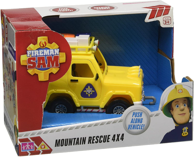 Fireman Sam Mountain Rescue 4 x 4 Push Along Vehicle. – Hopkins Of Wicklow