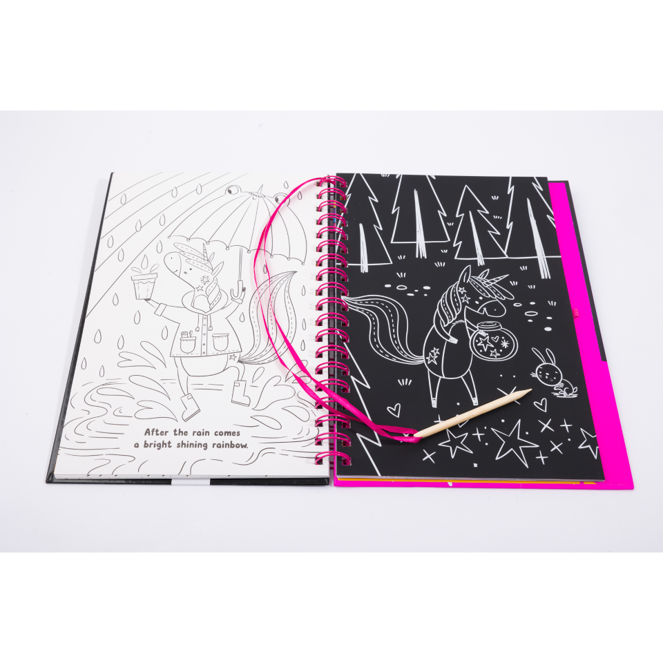 Neon Scratch Art Dreamy Unicorns – Hopkins Of Wicklow