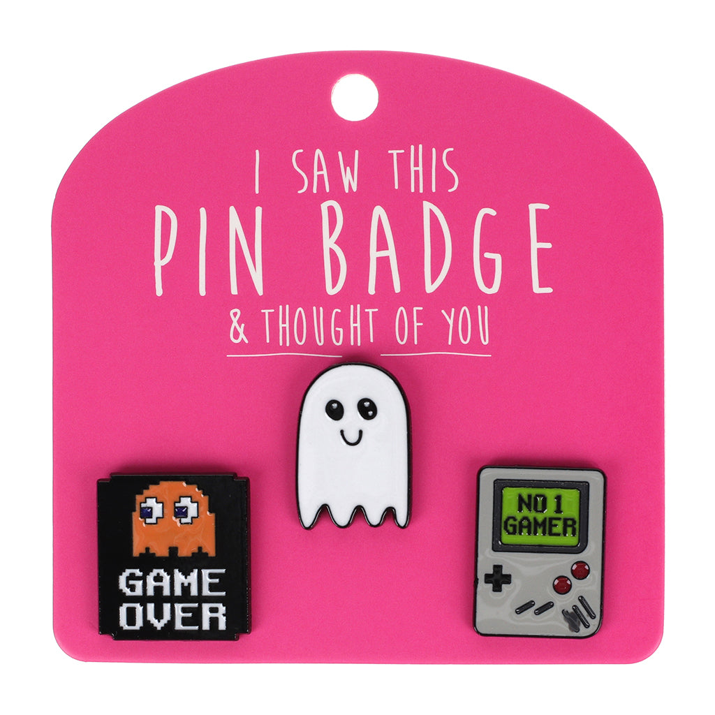 Pin Badge Ghost & Gamer – Hopkins Of Wicklow